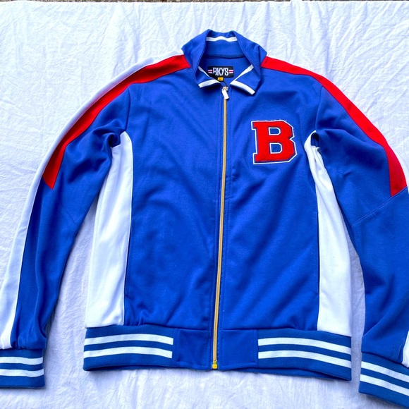 Bkys | Jackets & Coats | Blue Letterman Jacket Nwt | Poshmark